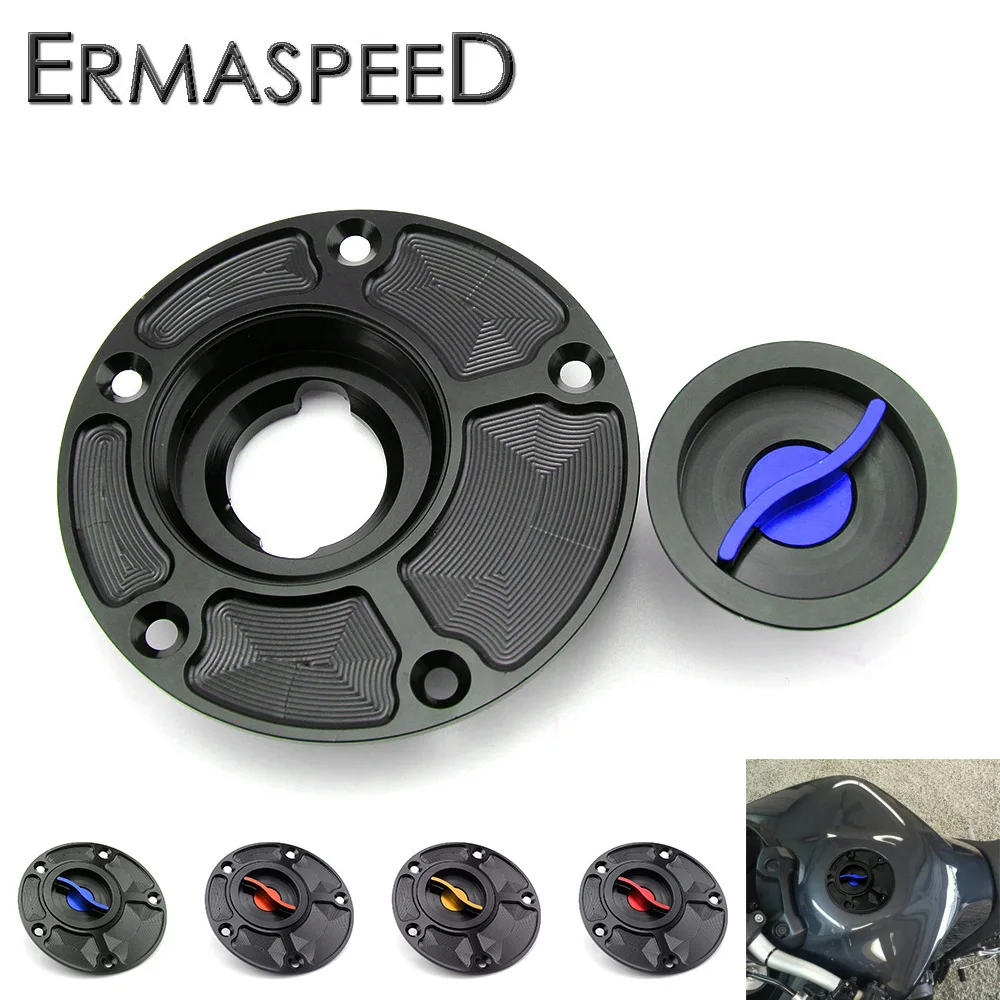 Motorcycle CNC Aluminum Fuel Tank Cap Gas Oil Tank Cover Modified Part ...