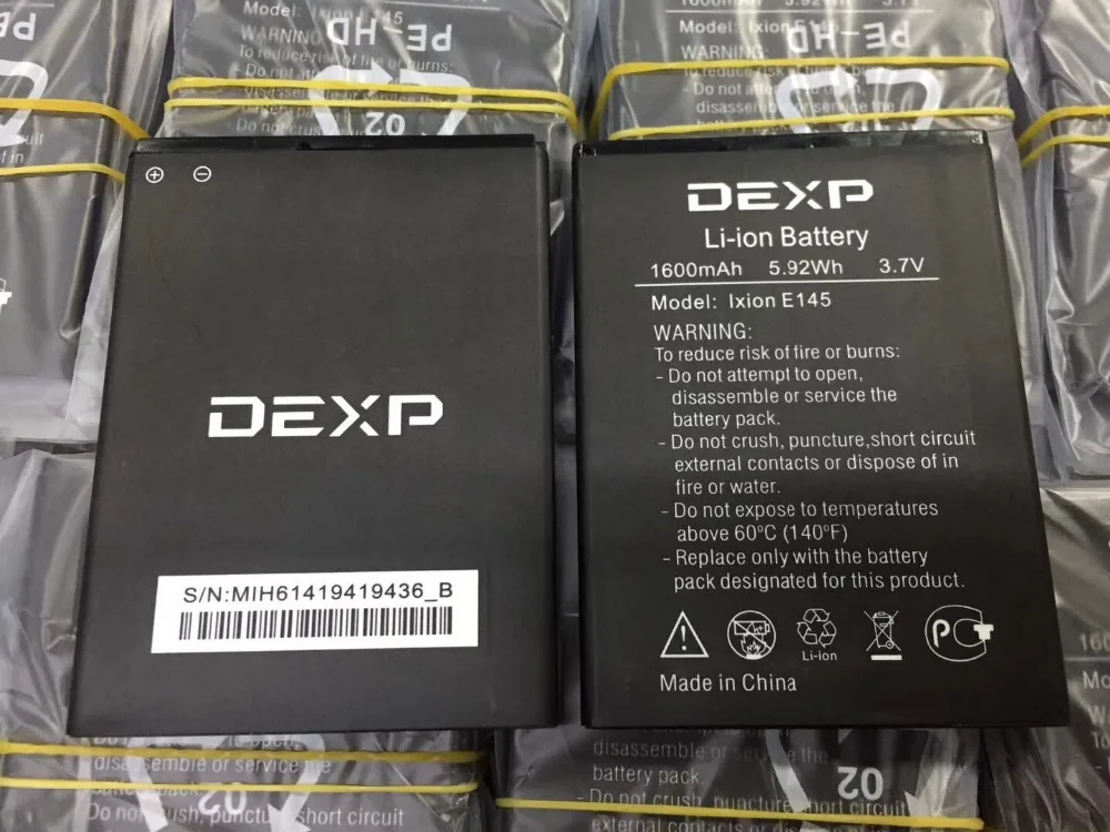 New 3.7V 1600mAh IXION E145 Battery for DEXP IXION E145 EVO SE Phone battery|Mobile Phone ...