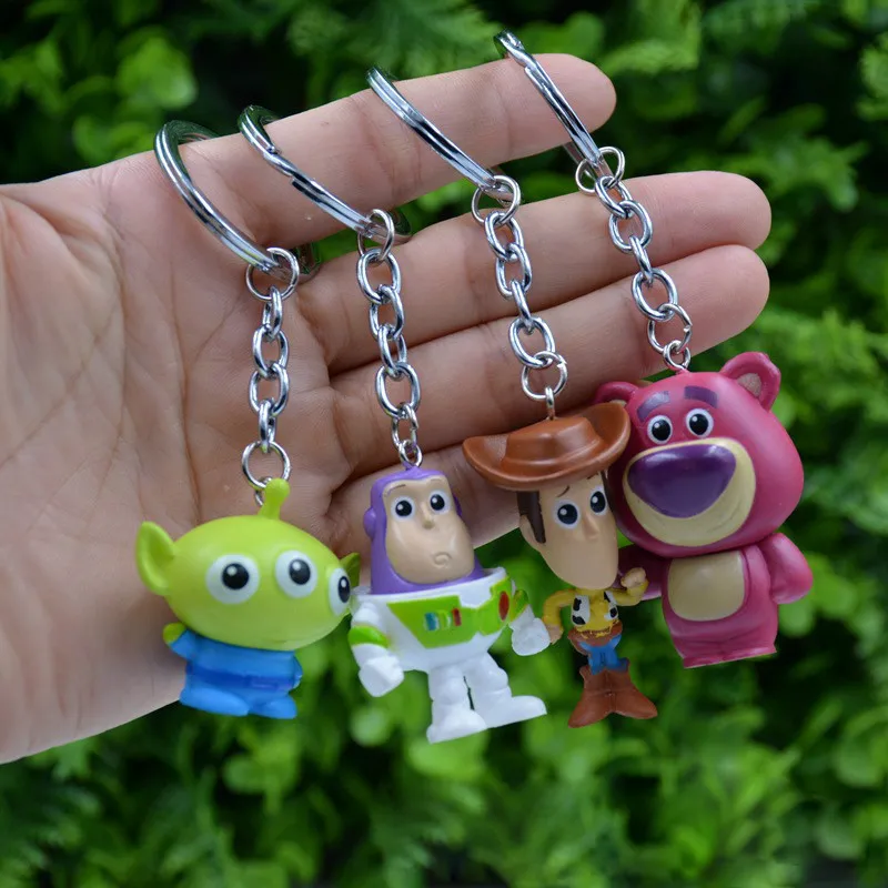 Action Toy Story 4 Pcs/set Keychains Set Kids Movie Figure LOSTO BEAR ...