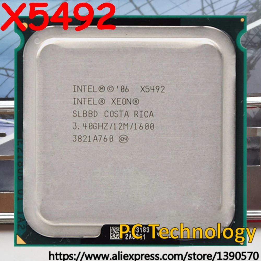 Original Intel Xeon X5492 Processor 3.40ghz 12mb 1600mhz Lga771 Quad ...