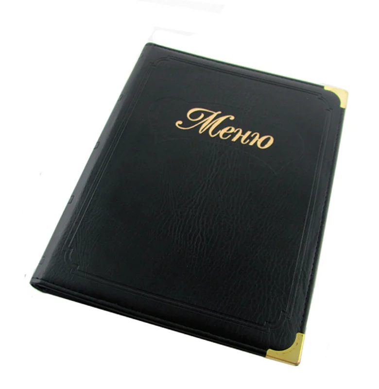 A5 7sheets PU leather cover menu folder-in File Folder from Office ...