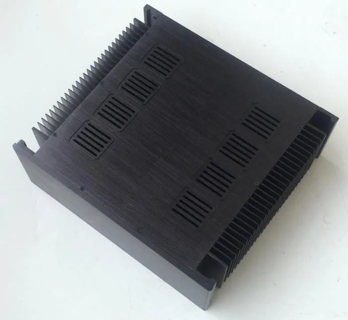 Case 432*150*370mm 4315a Silver And Black All Aluminum Amplifier Chassis/class A Amplifier Case ...