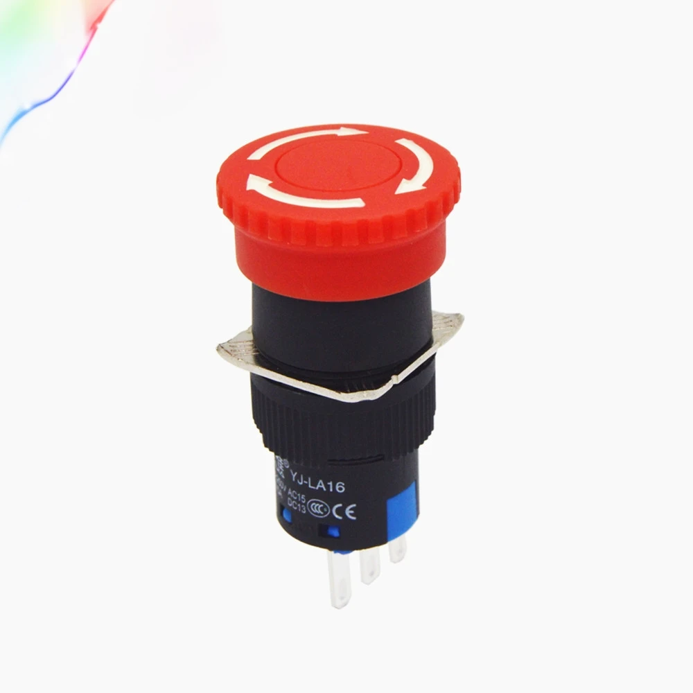 Push Button Switch 5a/220v Emergency Stop Switch 1no 1nc Small Head On ...
