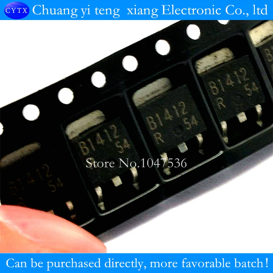 10PCS 2SB1412 B1412 TO 252 YUXINYUAN|lot lot|transistor pnplot 10pcs ...