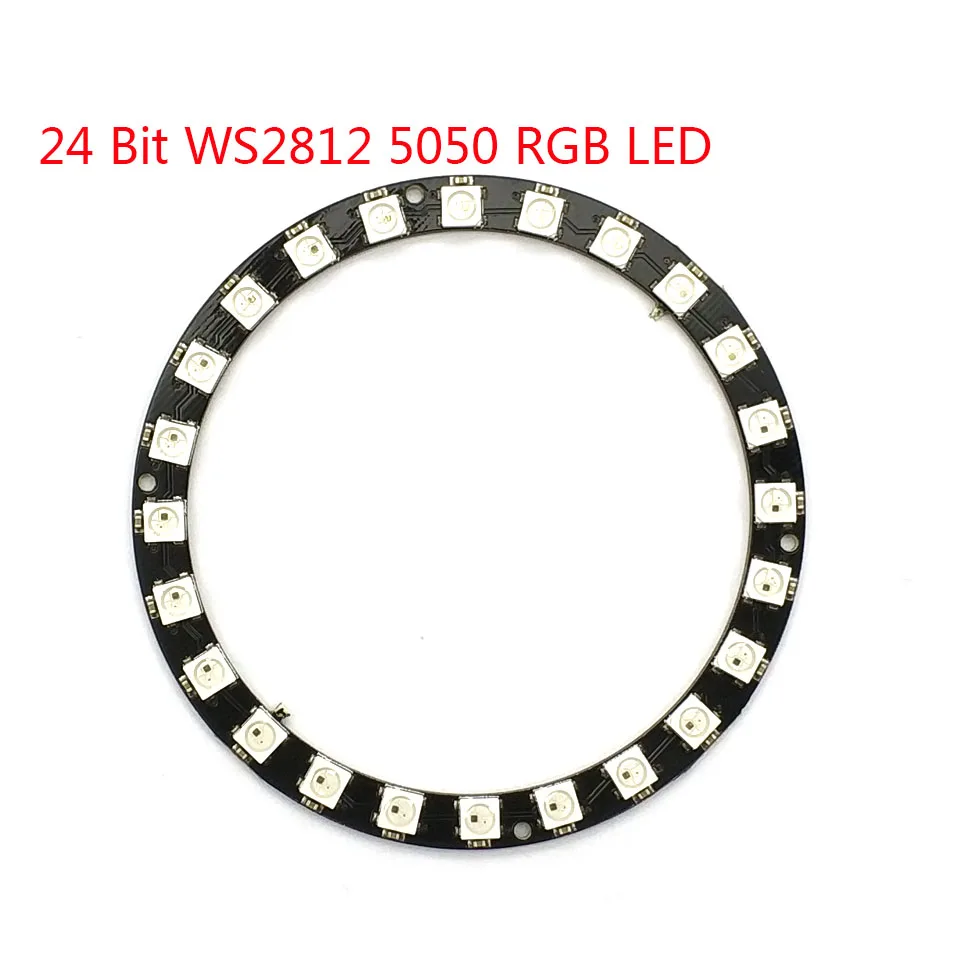 Ws2812b Module Strip 24 Bits 24 X Ws2812 5050 Rgb Led Ring Lamp Light ...