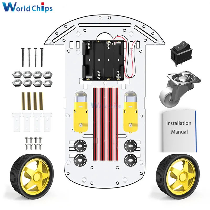 Diymore-kit De Chassi De Carro Inteligente, Para Arduino 51 M26, Faça ...