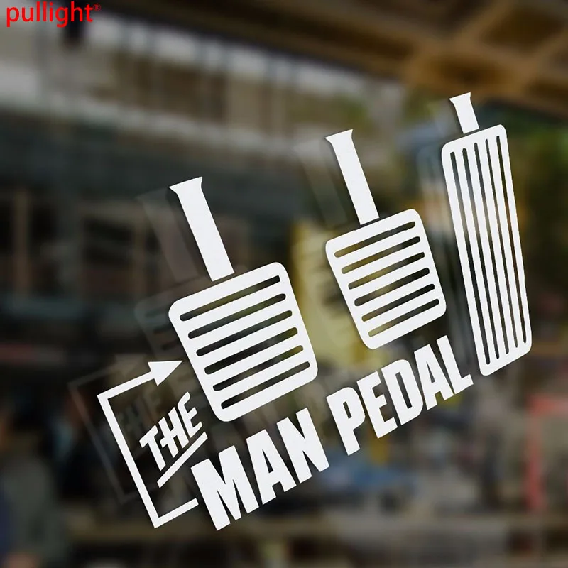 Vinyl Sticker Decal The Man Pedal Car Auto Glass Bumper - Car Stickers ...