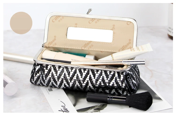 Поступление, женская косметичка с зеркалом, портативная косметичка для ...