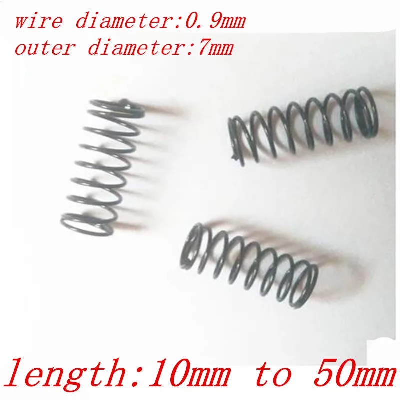 20pcs wire 0.9mm OD=7mm length 10mm to 50mm Small spot spring wire ...