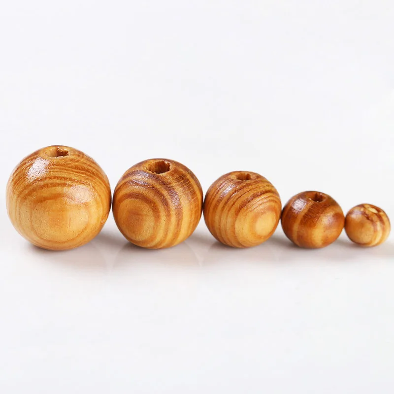 Pick-Size-10-12-14-16-18-20mm-Pine-Natural-Round-Wood-Spacer-Wooden ...