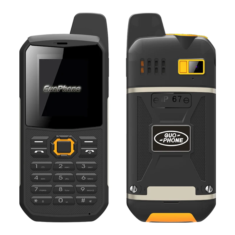 Guophone V1 Mobile Phone Russian keyboard IP67 waterproof shockproof ...