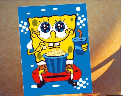 Spongebob Eating Popcorn