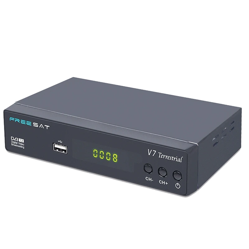 Free Shipping DVB T2 Satellite Receiver Freesat V7 Terrestrial DVB T2 ...