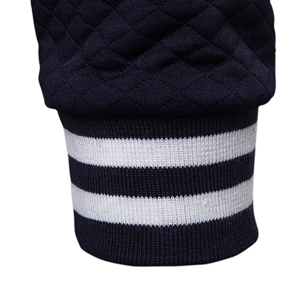 CHAMSGEND мужской модный однотонный черный свитер на пуговицах с ...