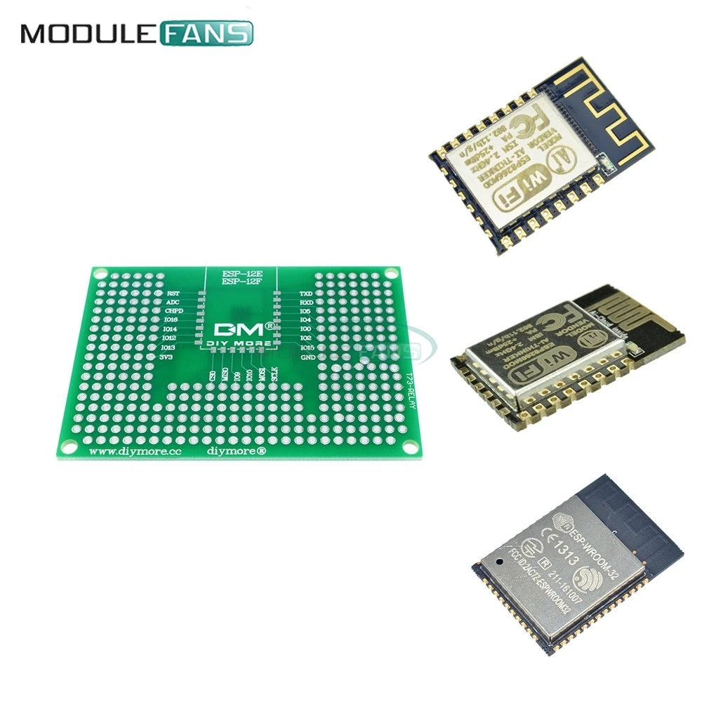 ESP8266 ESP 12F ESP 12E ESP 32 ESP32 Module 5x7CM 50x70mm Double Side ...