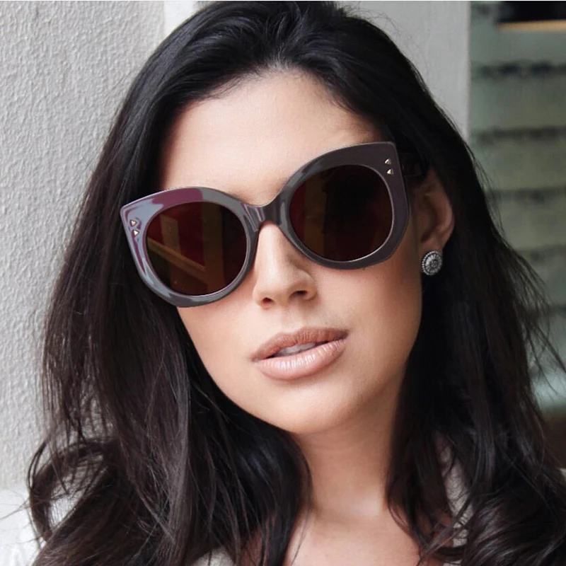 Luxury Cat Eye Sunglasses Women Brand Designer Retro Vintage Sun