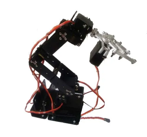 6 Dof Robot Arm Mechanical Claw Large Metal Base With Optional Mg996r ...