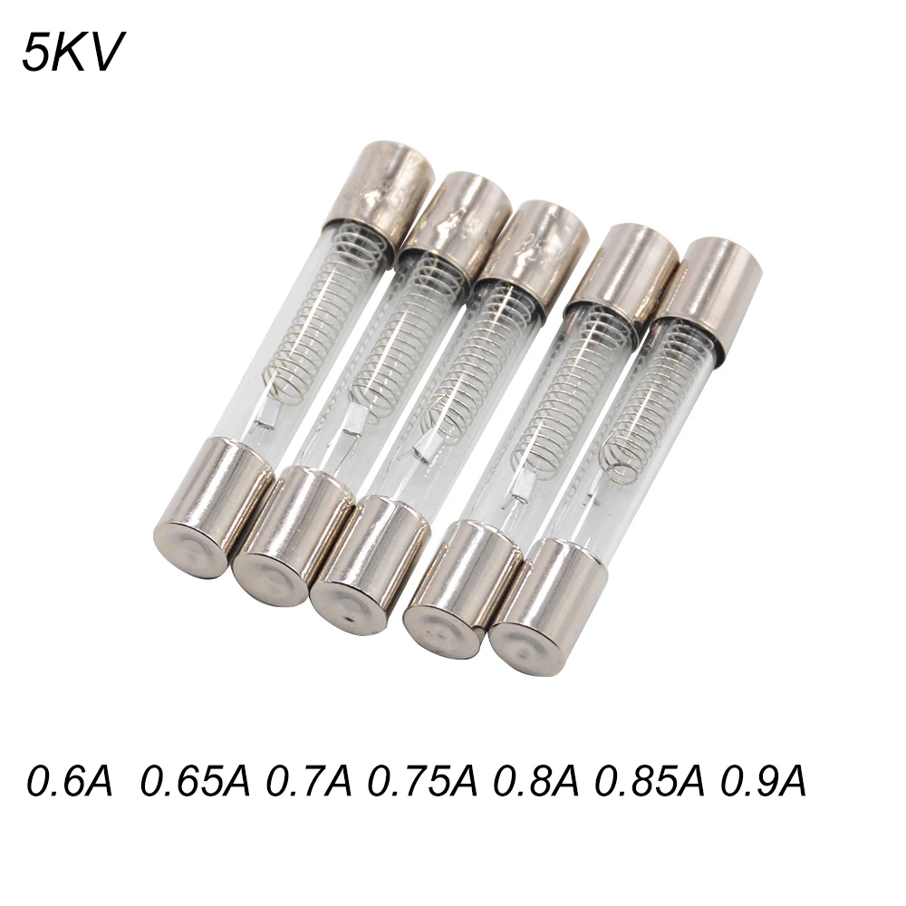 5PCS 5KV Microwave Oven Fuse 6*40mm 0.6A 0.65A 0.7A0.75A 0.8A 0.85A 0 ...