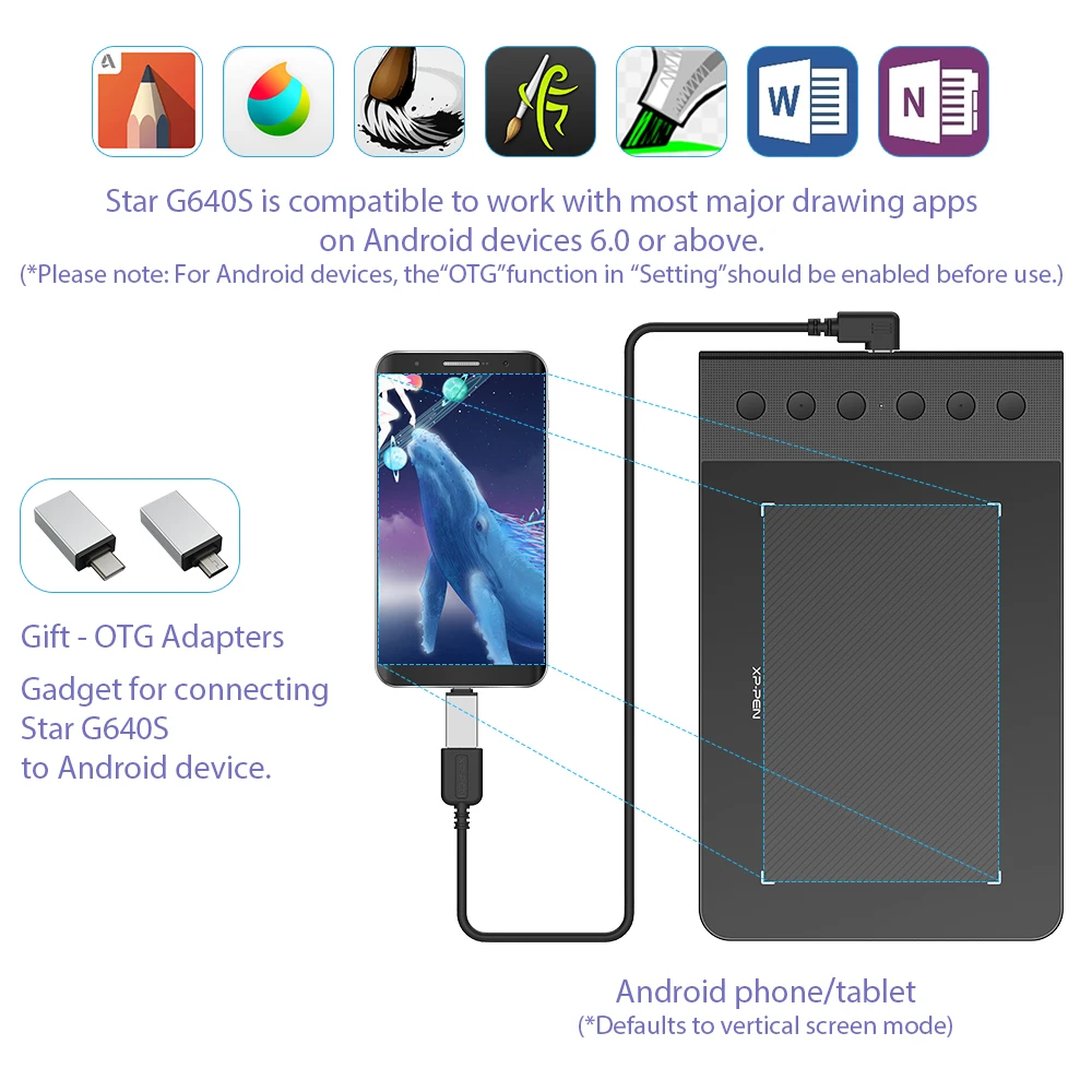 Купить Планшет Xp-pen xp/PEN Star G640S Digital Graphics Tablet Drawing ...