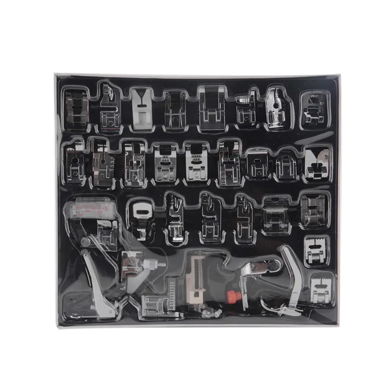 32Pcs/42Pcs Multifunctional Stitch Darning Sewing Machine Parts Domestic Sewing Machine Presser ...