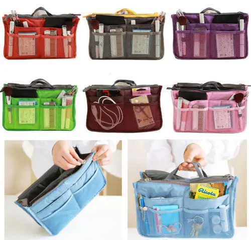Women Organizer Handbag Travel Bag Insert Liner Purse Organiser Large ...