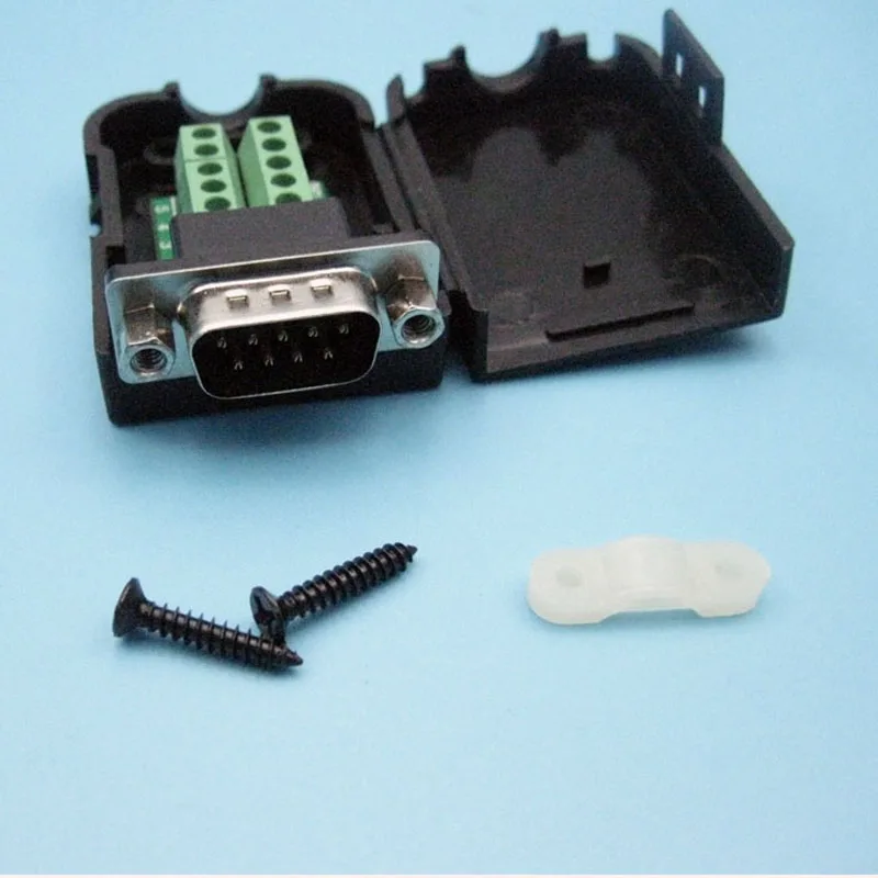 Serial Port Db9 Solder Joint Plug 9 Pin Adapter Terminal Rs232 ...