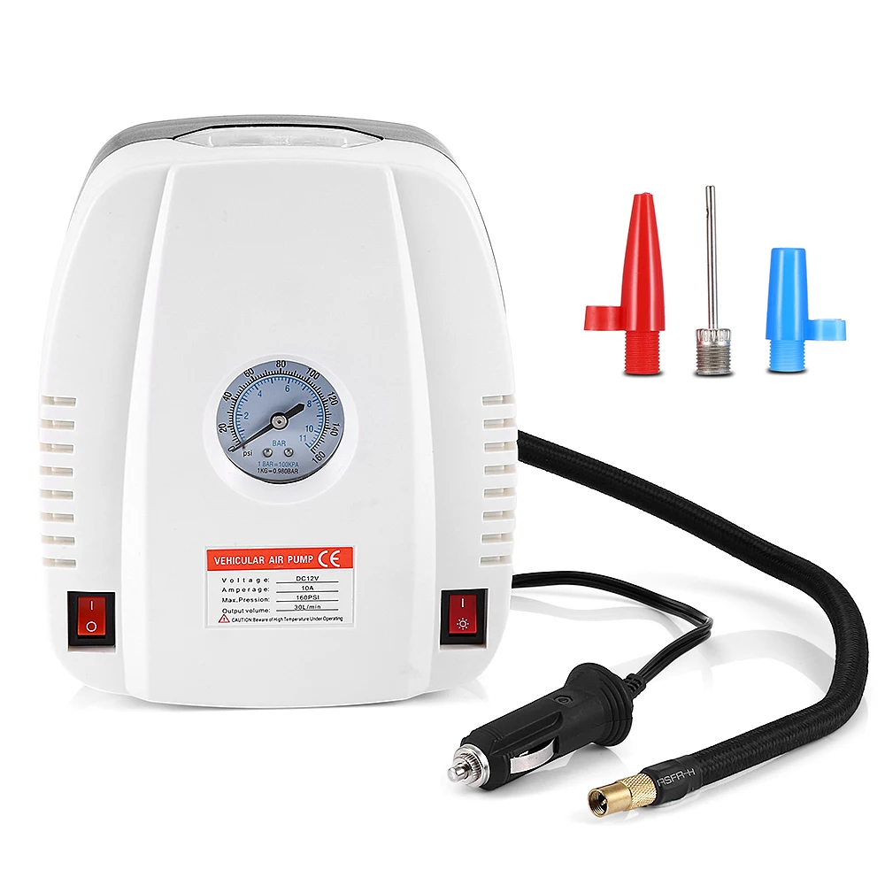 Universal Portable 12V 160 PSI Auto Car Air Inflatable Pump Tire ...