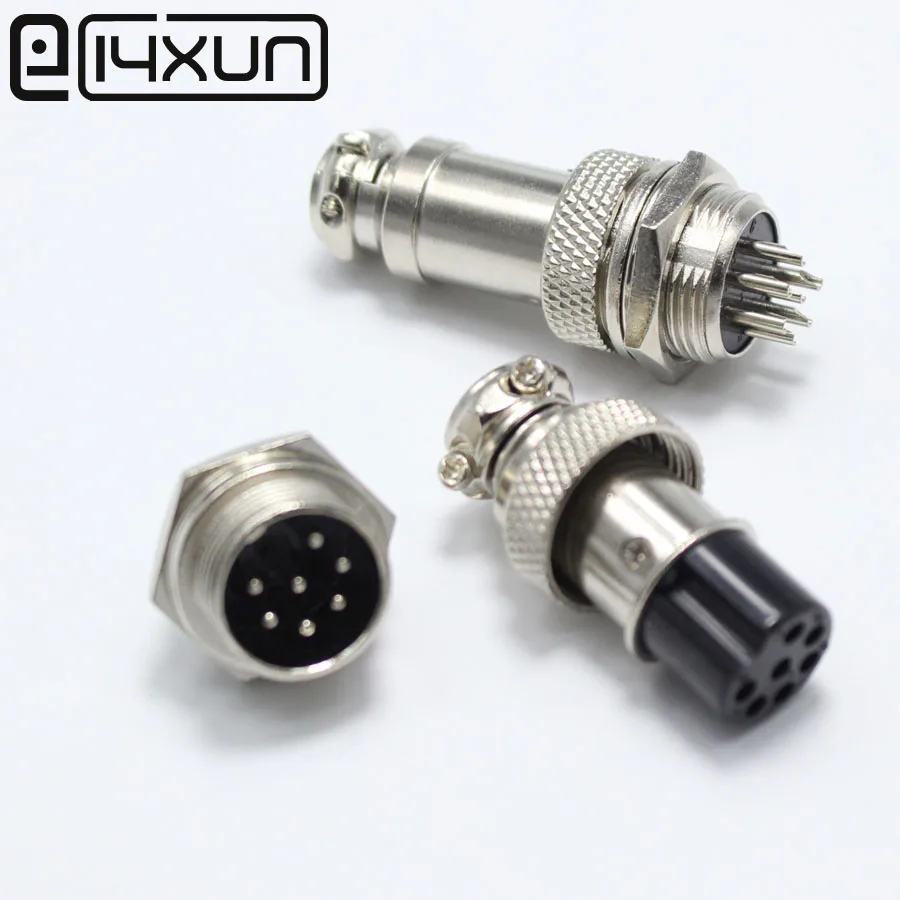 1set Gx16 7 Pin Male And Female Diameter 16mm Wire Panel Connector L75