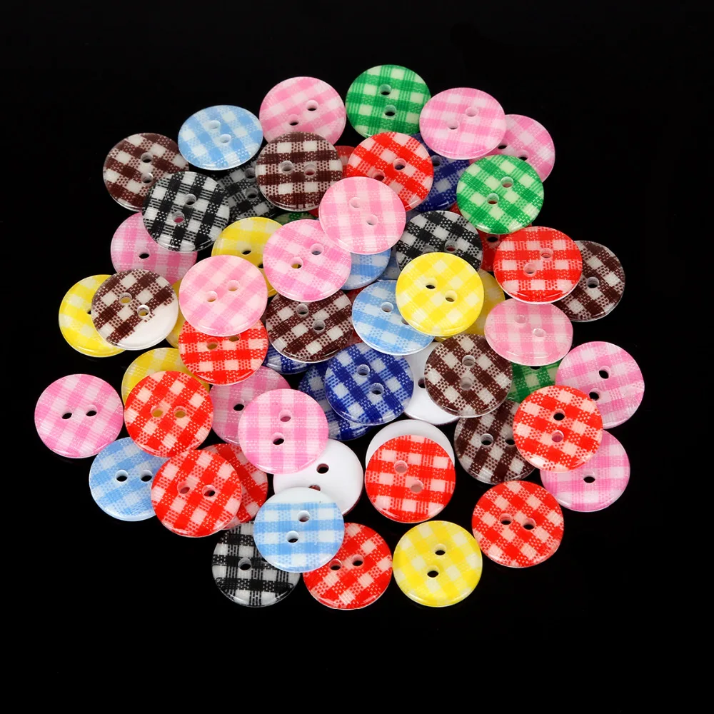 150Pcs/lot Round Resin Buttons 13mm Sewing Tools Decorative Button ...