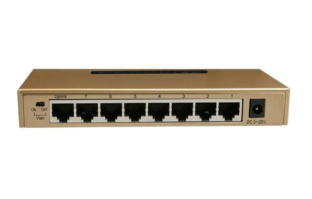 Network Switchs 8 Port Desktop Switch 10/100Mbps Fast Ethernet Network ...