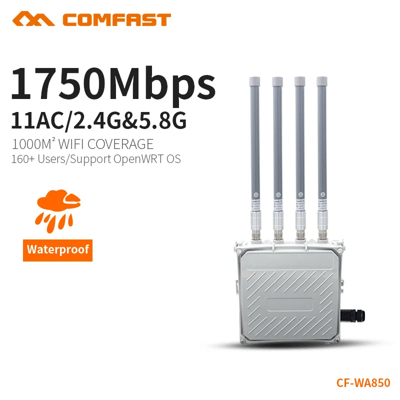 COMFAST 1750Mb high power Dual Band Wireless AP bridge 5G&2.4G CPE 4 ...