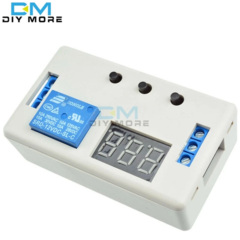 1PCS * Digital LED Display Time Delay Relay Module Board DC 12V Control ...