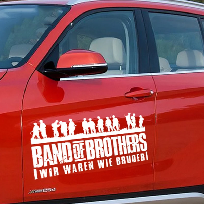 Army Brother Soldier Group Car Sticker,black/white Auto Door Decor ...