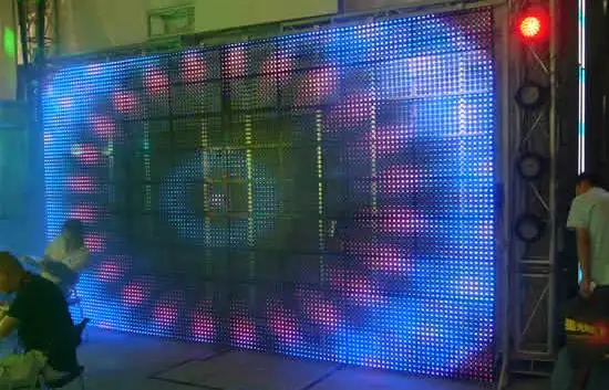 High Quality Outdoor IP65 Waterproof Grid LED Display P31.25 1R1PG1PB ...