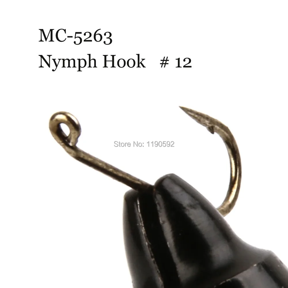 Maximumcatch 500 Pieces MC 5263 Size 12 Nymph Fly Hook Nymph Fly Tying ...