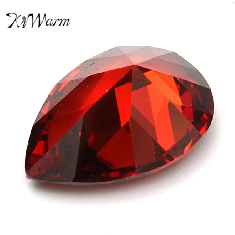 KiWarm Hot Sale 13x18MM Unheated Blood Red Sapphire Lustrous Loose ...