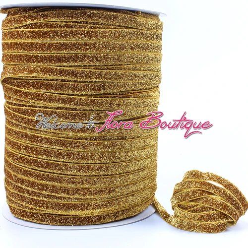 Gold-metallic-glitter-elastic-in-3-8-250-yards-per-lot-glitter-elastic ...