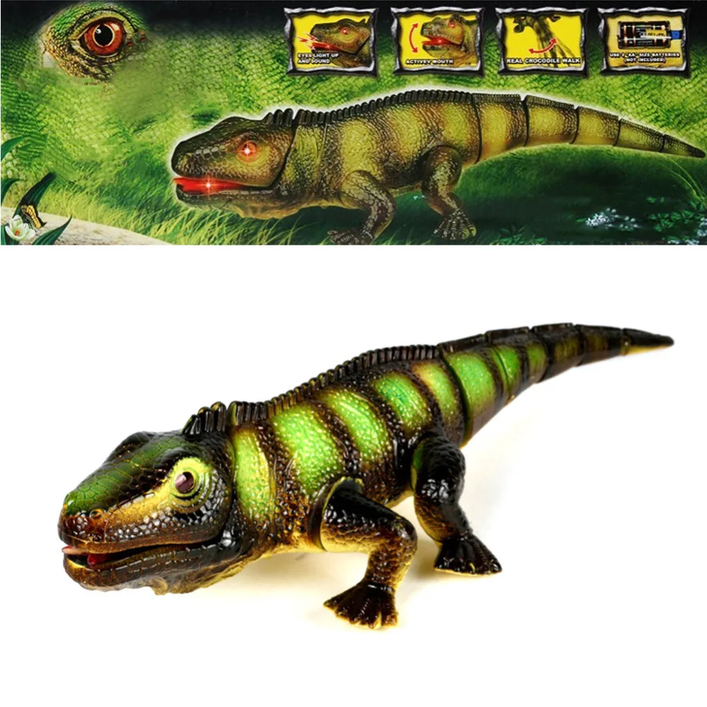 Spoof Toys Realistic Electric Creeping Lizard Electric Dinosaurs ...