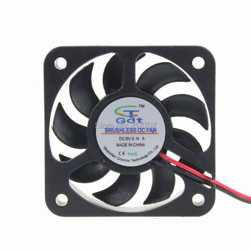 500PCS Exhaust DC Fan 2Pin 5 volt 50mm 50X50X10mm 5cm 5010 9 Blades|dc ...