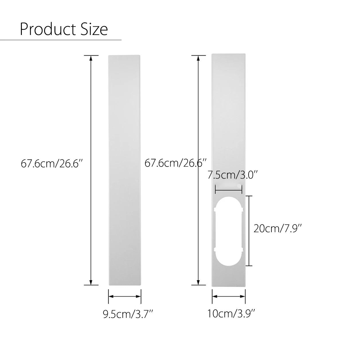 Universal Adjustable Window Sealing Plate Plywood Baffle Plywood Window ...