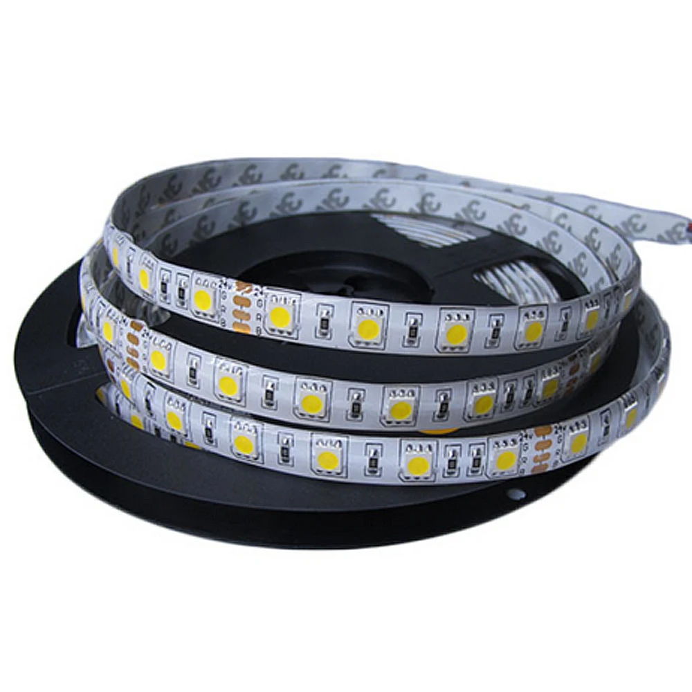 DC24V SMD 5050 LED Strip Flexible Light IP65 Waterproof 60 Leds m 5M DC24V SMD 5050 LED Strip Flexible Light IP65 Waterproof 60 Leds m 5M