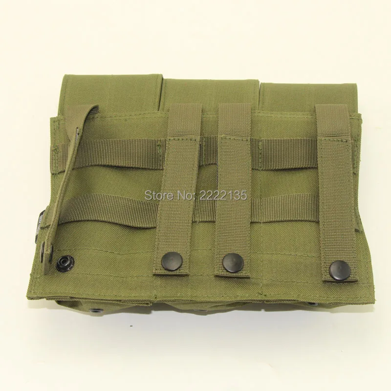 New M4 M16 5.56MM MOLLE PALS Double Stack Rifle Magazine Mag Top Flap ...
