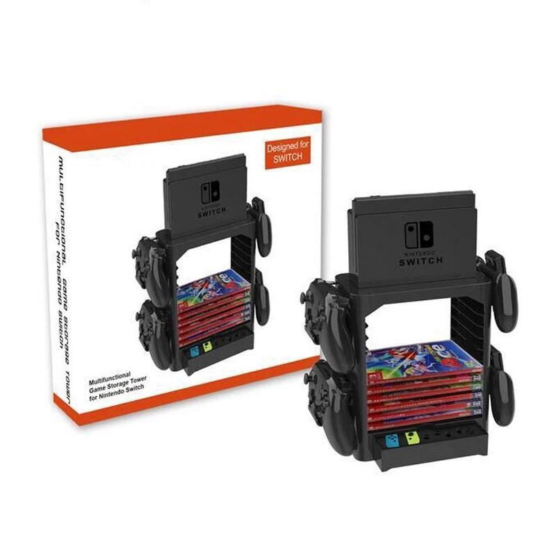 Multifunctional Game Disk Storage Tower Holder For Nintendo Switch ...