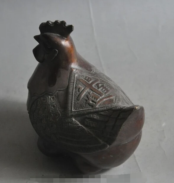 S0570 chinese fengshui bronze zodiac animal Rooster Chicken Auspicious ...