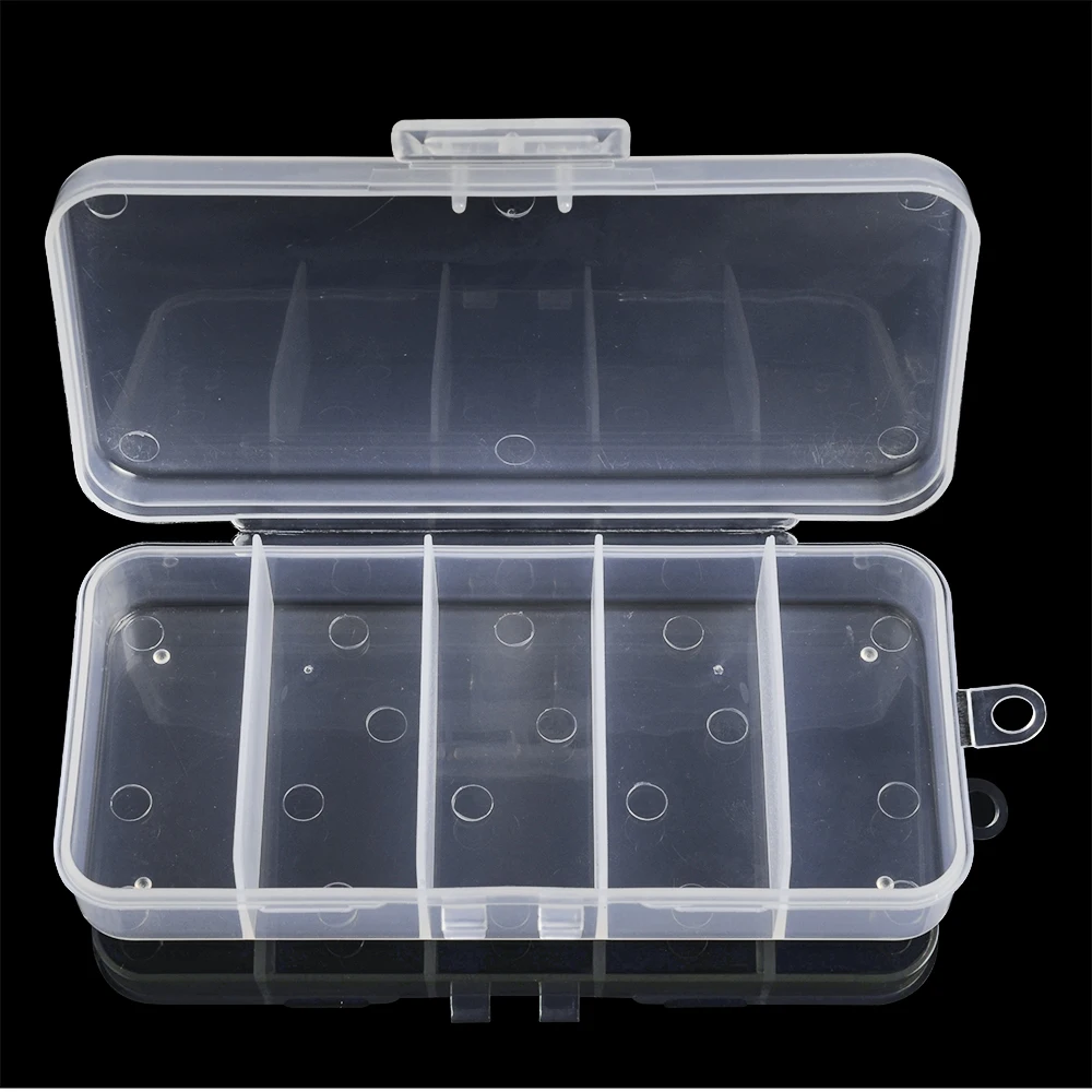 Aliexpress.com : Buy New 5 Compartments Plastic Fishing Tackle Box For ...
