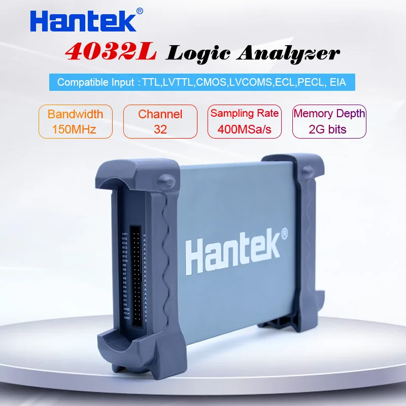 Hantek Logic Analyzer 4032L 32 Channels USB Oscilloscope Handheld 2G ...