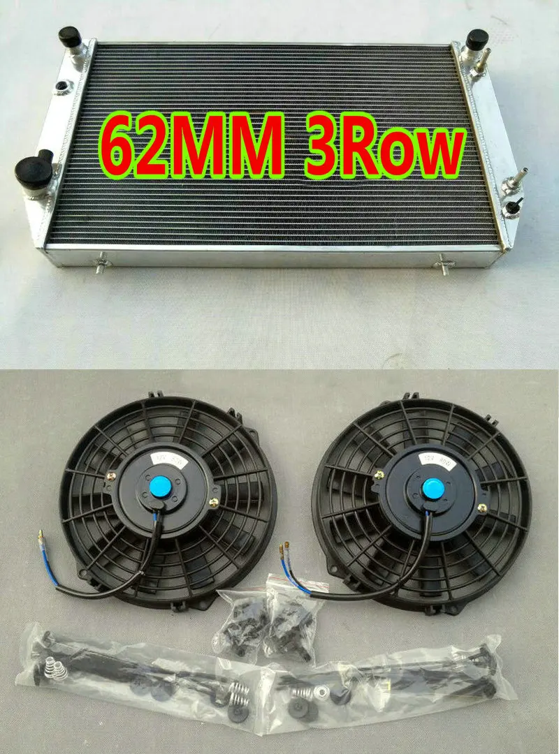 3row Aluminum Radiator + Fans For Jaguar Xjs Xj12 V12 5.3l 6.0l 1976 ...