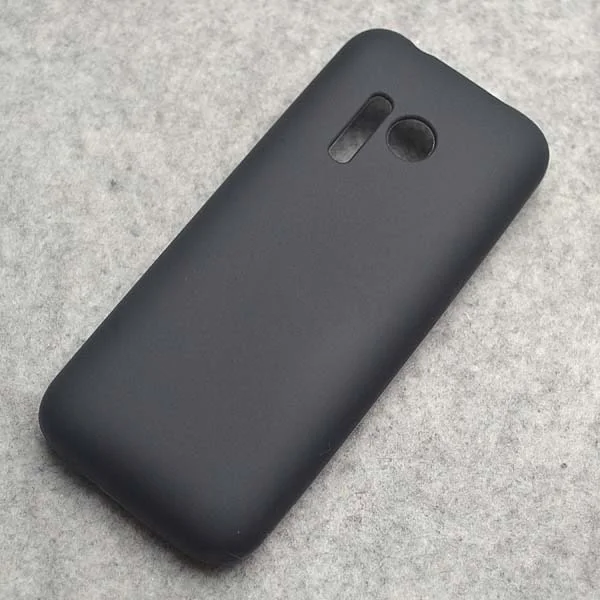 Black Gel TPU Slim Soft Anti Skiding Case Back Cover For Nokia 215 ...