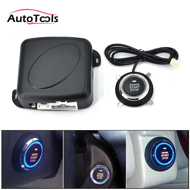 10pcs/lot Auto car one start stop button car Start Stop engine system ...