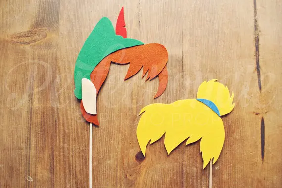 Peter Pan and Tinkerbell photo booth props wedding Peter Pan Themed ...